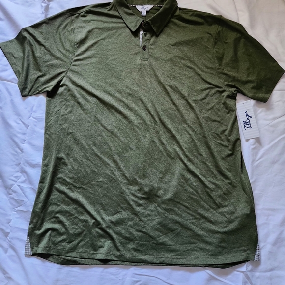 Tillinger | Shirts | Nwt Tillinger Mens Green Polo Shirt Short Sleeve ...